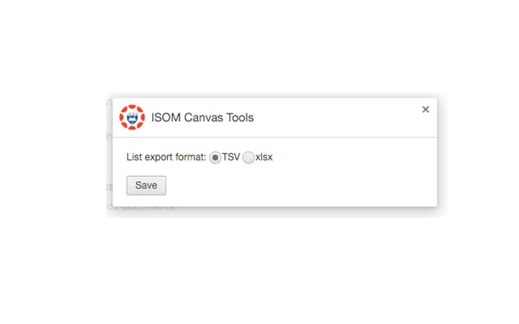 ISOM Canvas Tools for Google Chrome - Extension Download