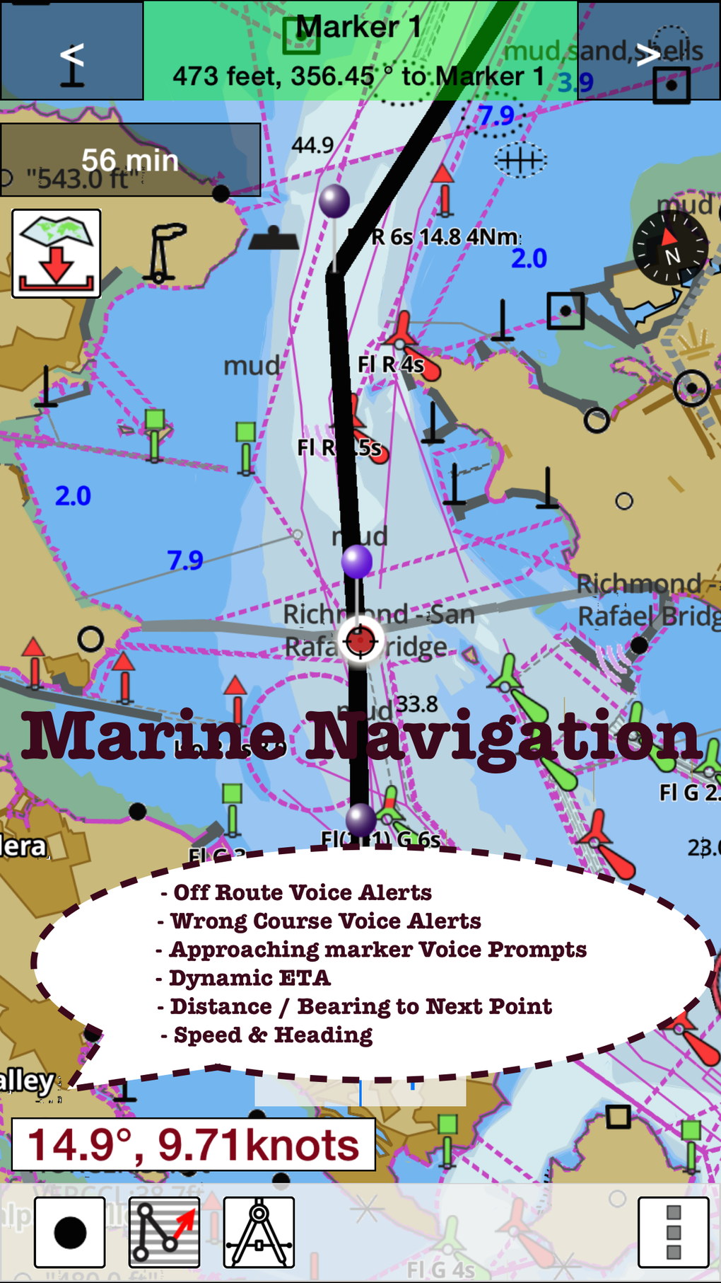 Marine Navigation-USA Lake Map para iPhone - Descargar