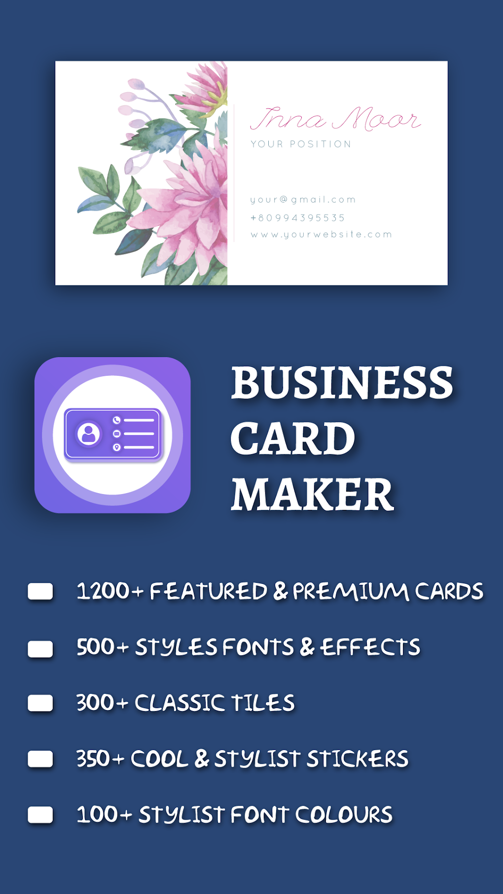 Business Card Maker: QR Scanne para Android - Descargar