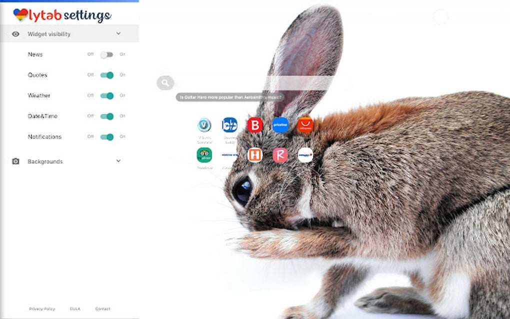 Bunny Rabbit Wallpaper Google Chrome için - Eklenti İndir