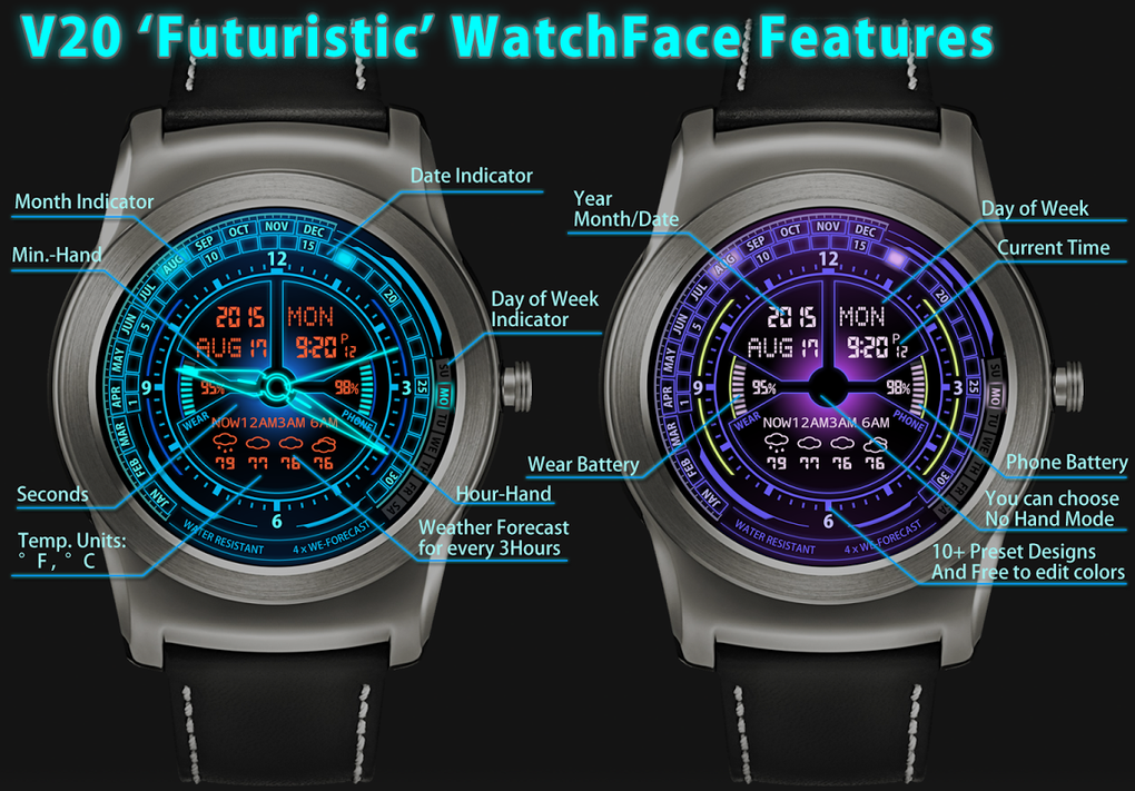 V20 WatchFace For Android Wear (Android) - Download