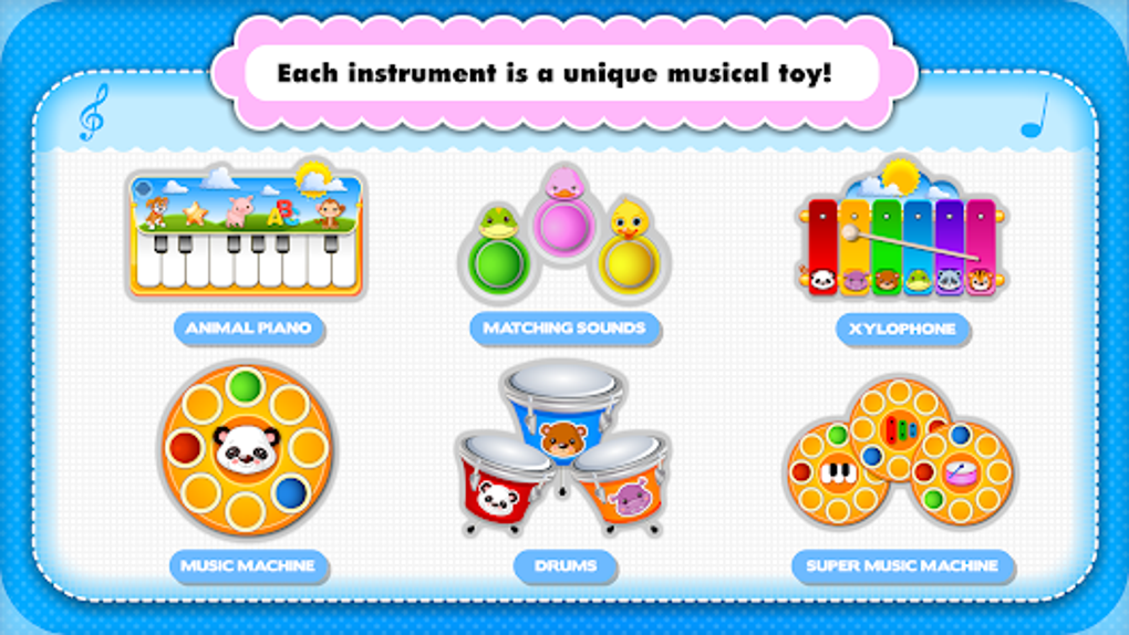 Baby Piano games for 2 year ol for Android - Download