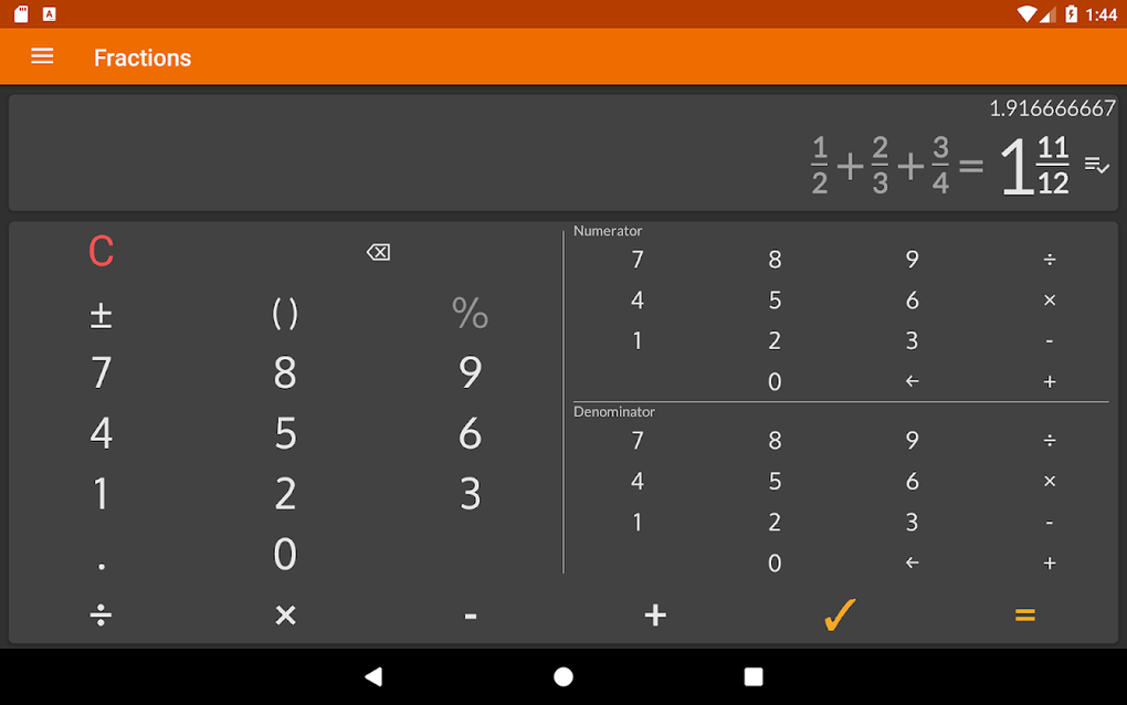 Fractions Calculator Calculate And Compare For Android Download