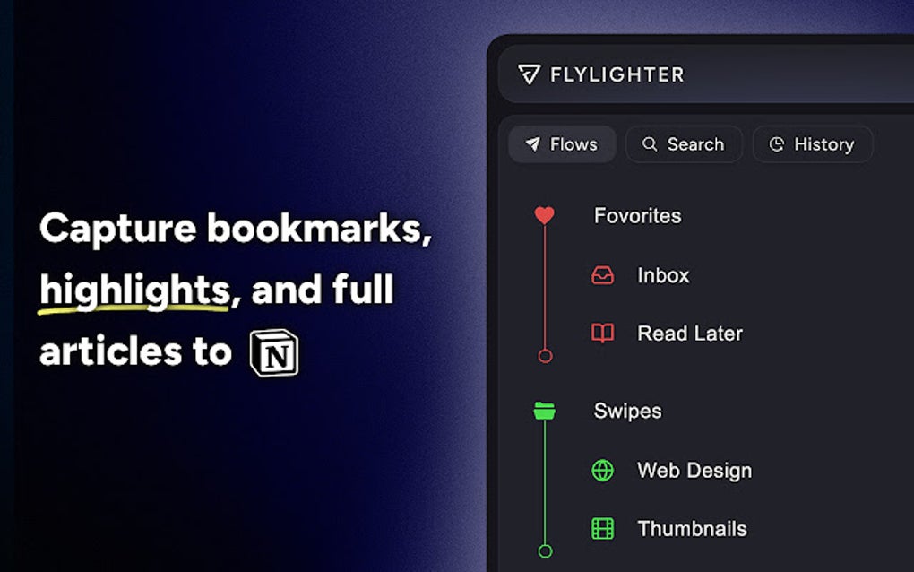 Flylighter: Capture Articles and Highlights to Notion cho Google Chrome ...