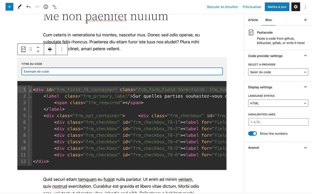 Pastacode for WordPress - Download