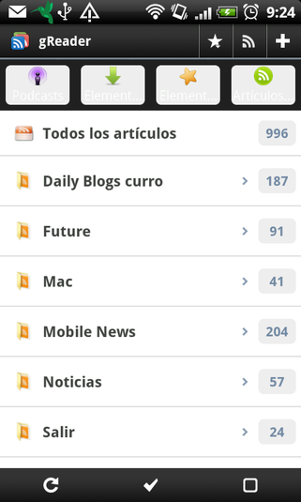 gReader Feedly News RSS APK para Android - Descargar