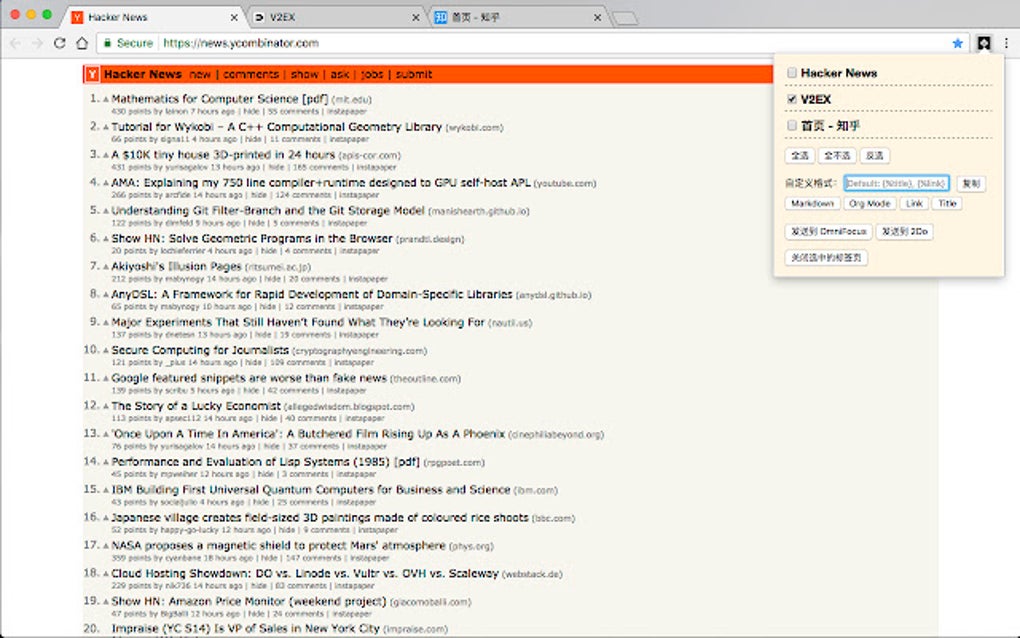 TabListPanel for Google Chrome - Extension Download