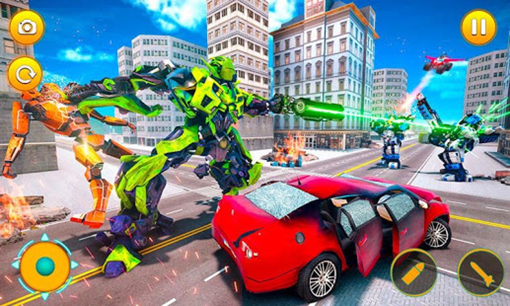 Flying Monster Truck Driving: Robot Transform Game for Android - Download