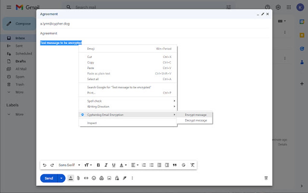 Cypherdog Encryption para Google Chrome - Extensión Descargar
