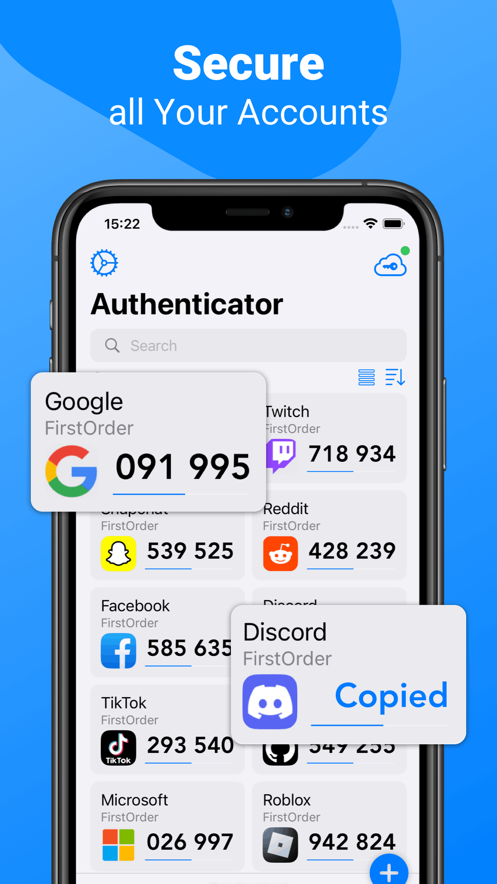 iPhone 용 Authenticator App 2FA - 다운로드