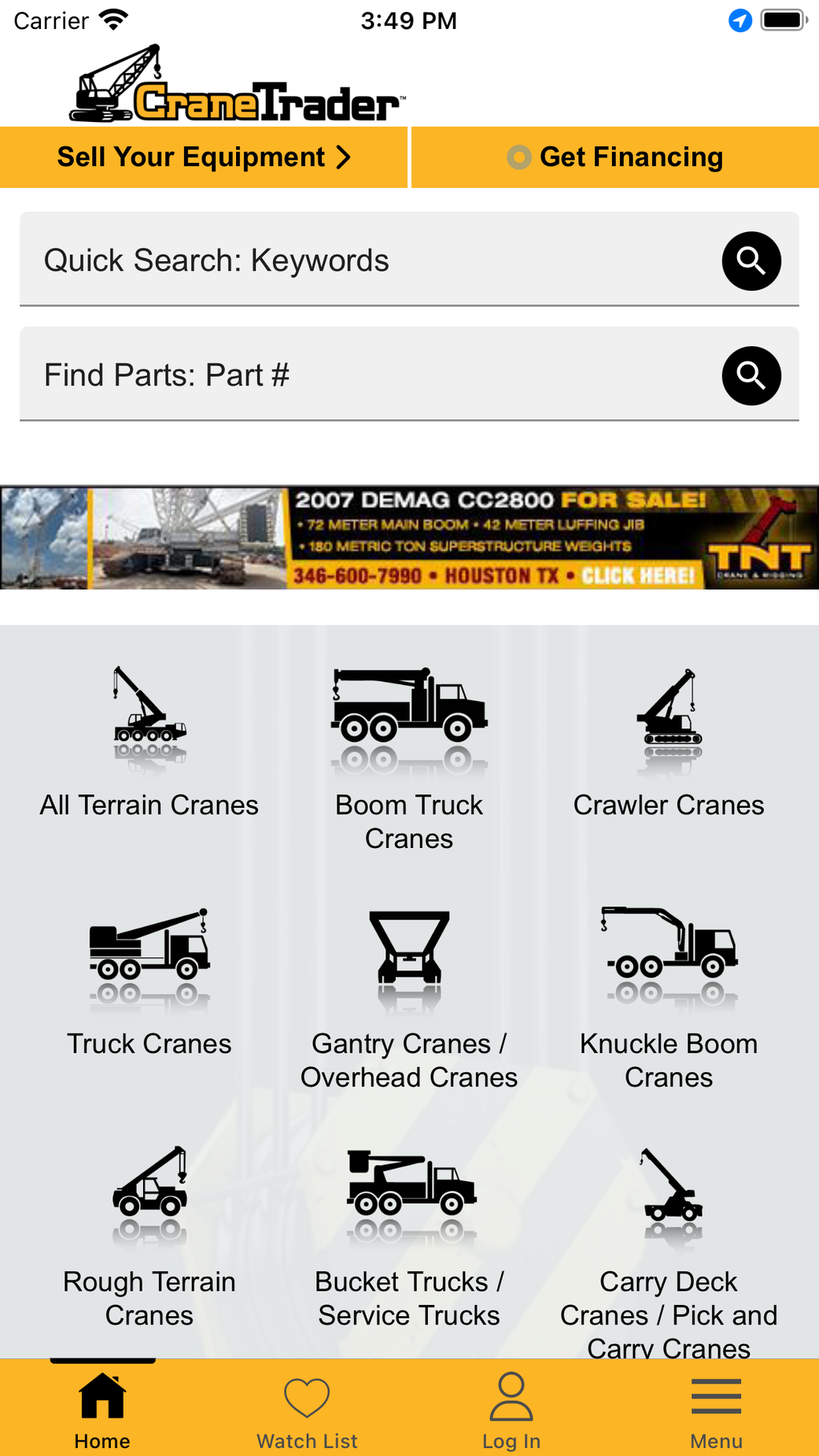 CraneTrader for iPhone - Download