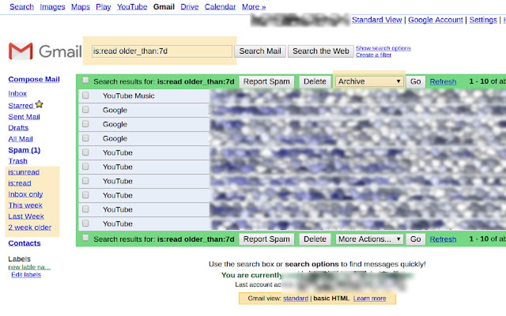 Gmail HTML basic para Google Chrome - Extensión Descargar