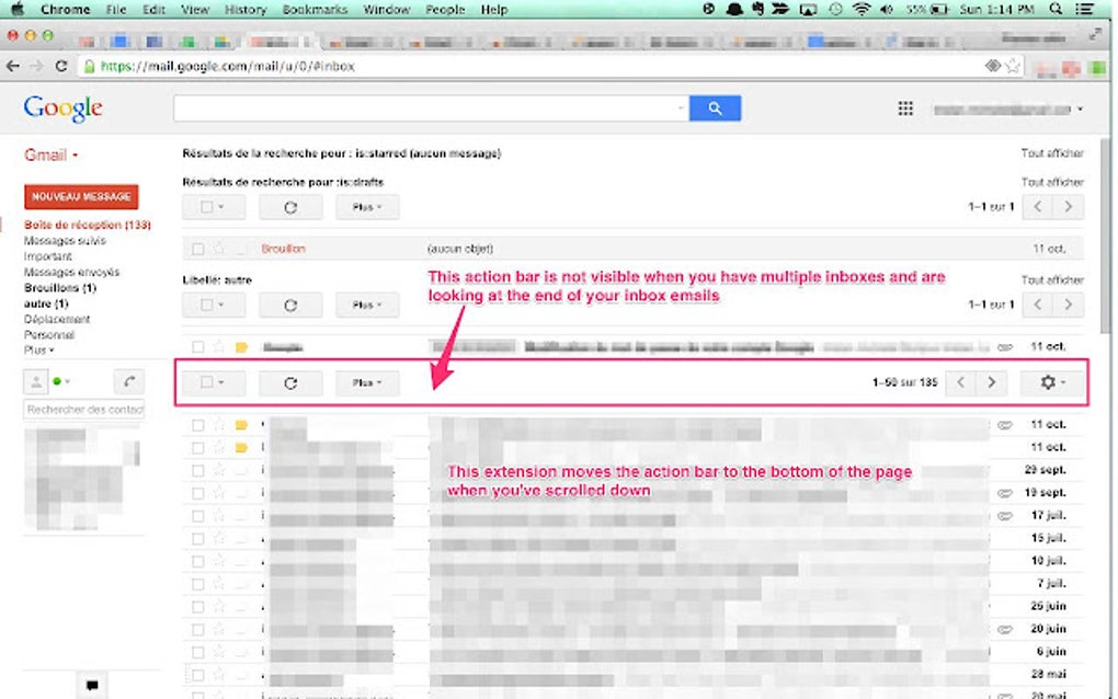 Gmail UI update para Google Chrome - Extensión Descargar