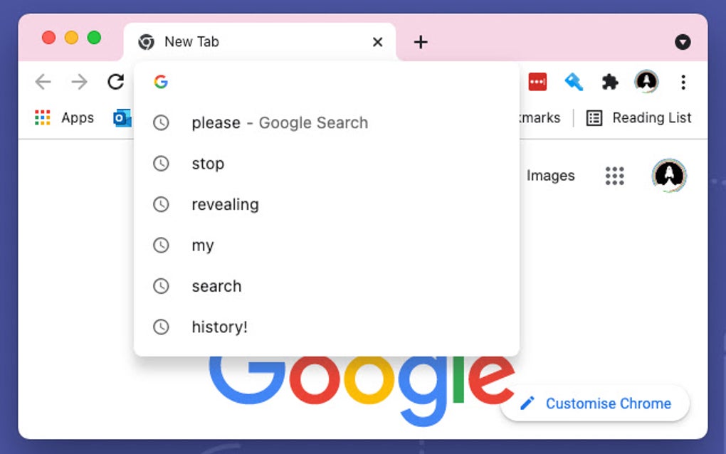 Chrome Omnibox History Hider para Google Chrome - Extensión Descargar