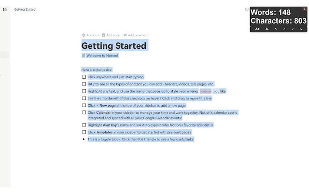 Word55 Word Counter Google Chrome 용 - 확장 프로그램 다운로드