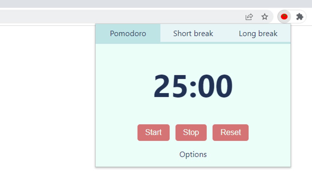 Pomodoro Timer per Google Chrome - Estensione Download