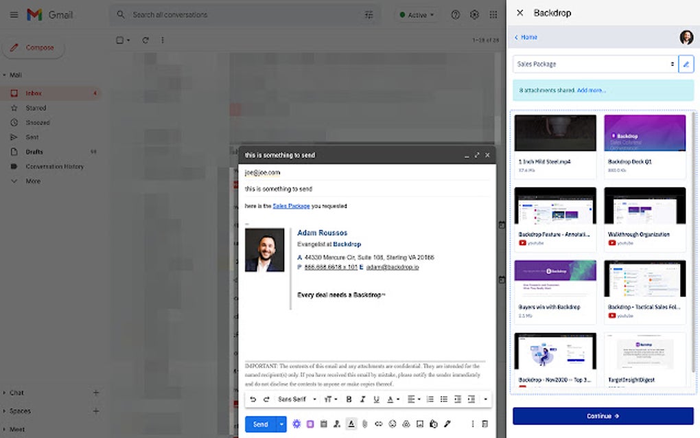 Backdrop for Google Chrome - Extension Download