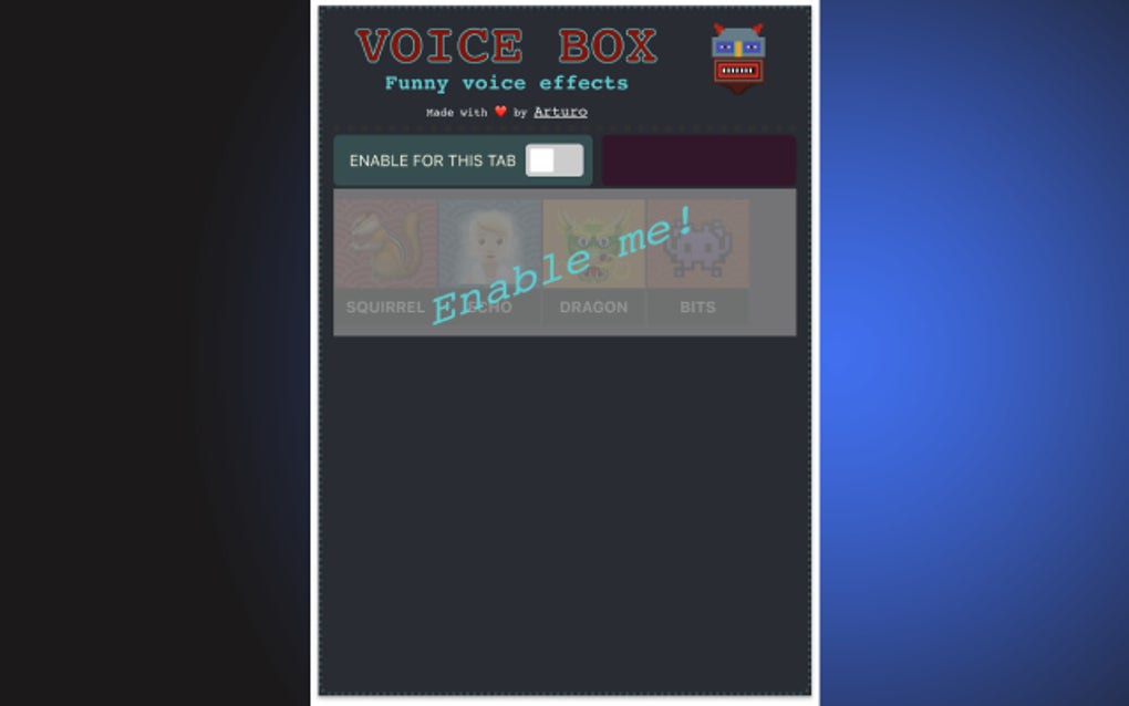 Voice Changer for Chrome (by noise-box) for Google Chrome - Extension ...