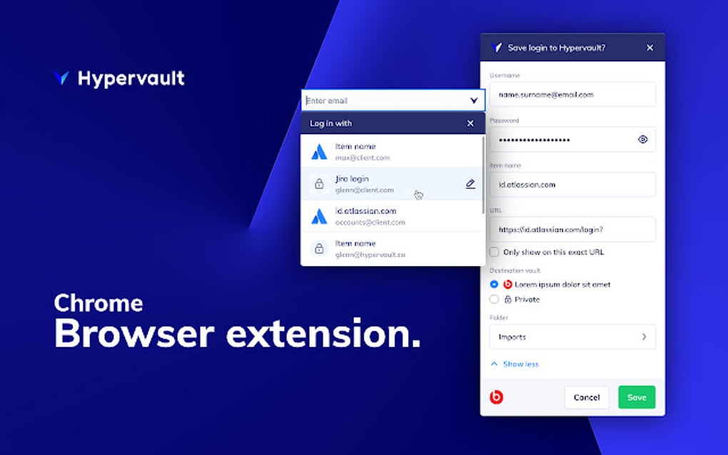 Hypervault für Google Chrome - Erweiterung Download
