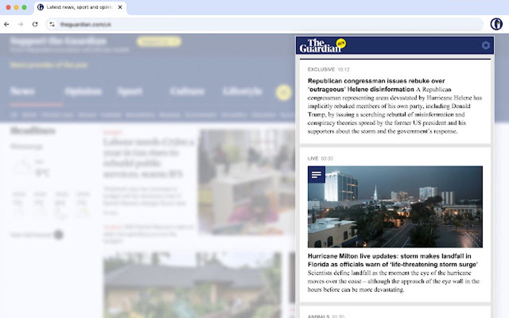The Guardian US Google Chrome 용 - 확장 프로그램 다운로드