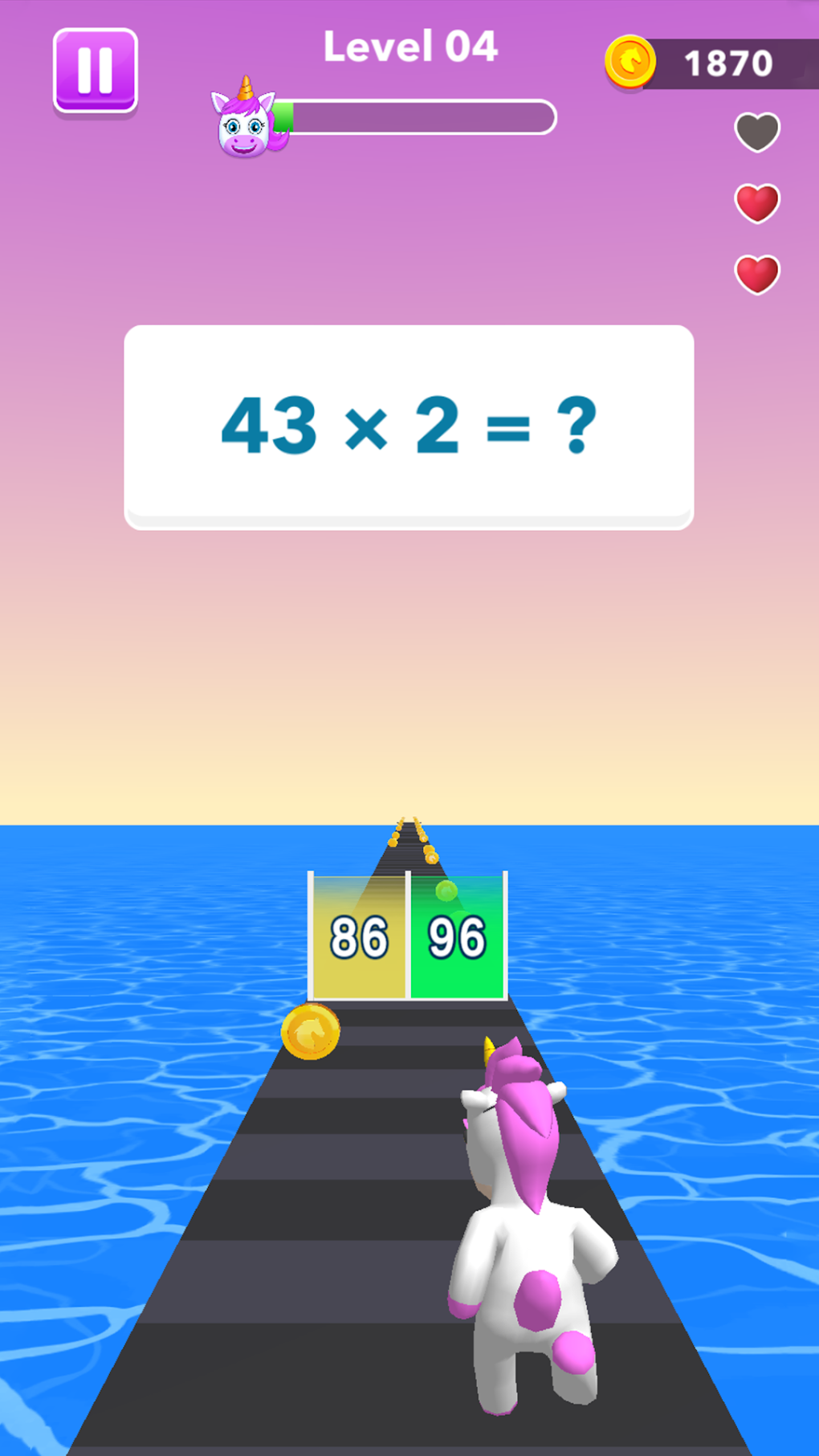 Unicorn Dash Game: Math Runner for Android - Download