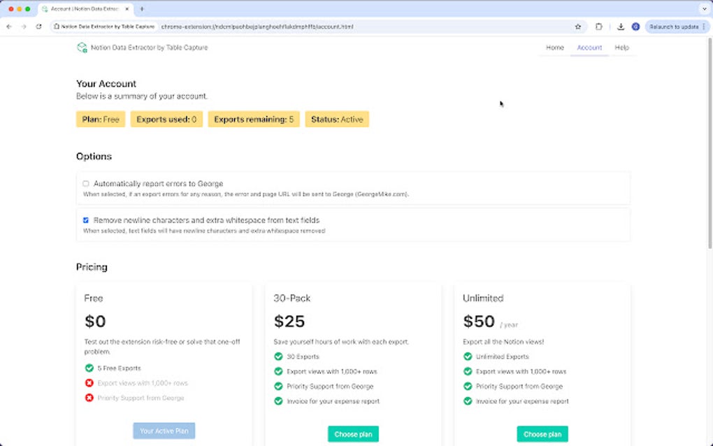 Notion Data Extractor by Table Capture para Google Chrome - Extensión ...