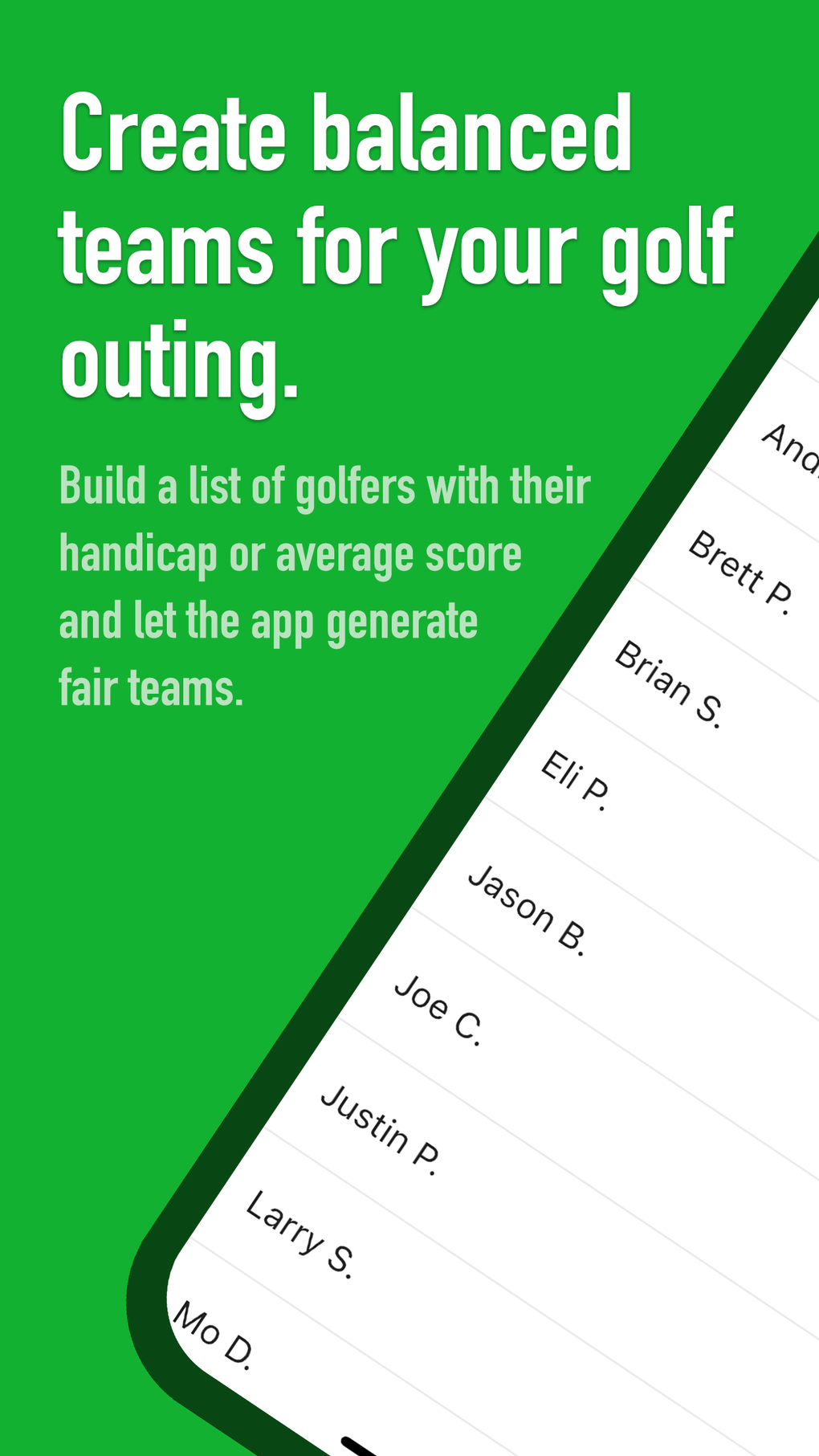 Golf: Team Generator for iPhone - Download