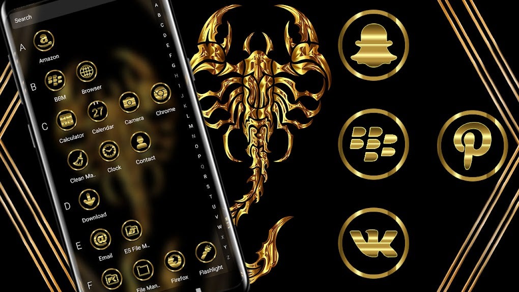 Golden Scorpion Theme for Android - Download