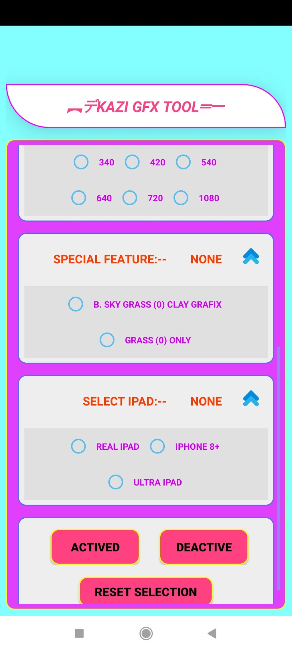 BGM GFX TOOL - KAZI IPAD VIEW for Android - Download