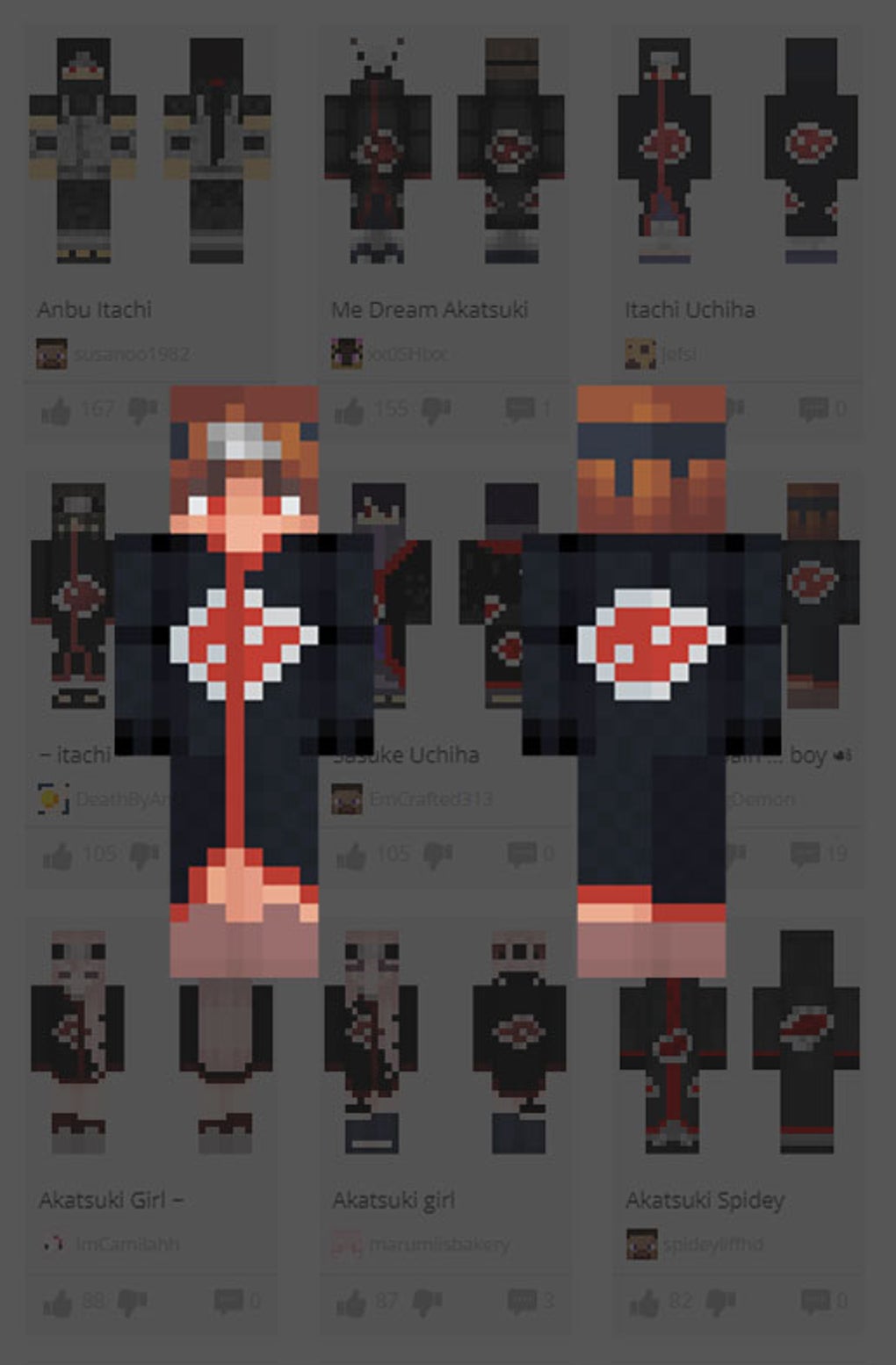 Akatsuki Skins For Minecraft for Android - Download