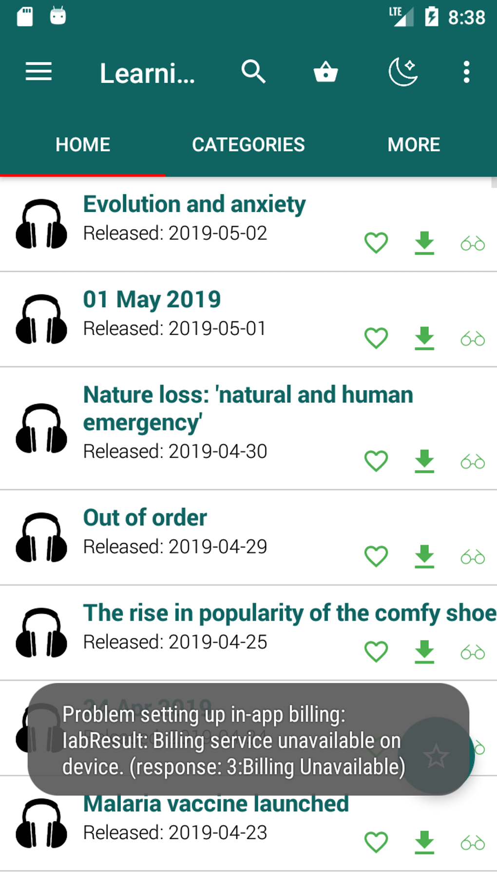 Android 용 Learning English: Listening Speaking - 다운로드
