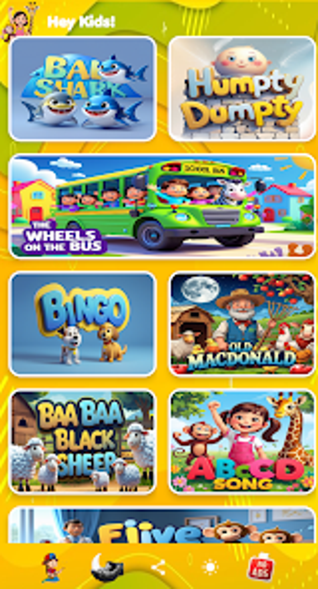 Android 용 Kids Songs Rhymes - 다운로드