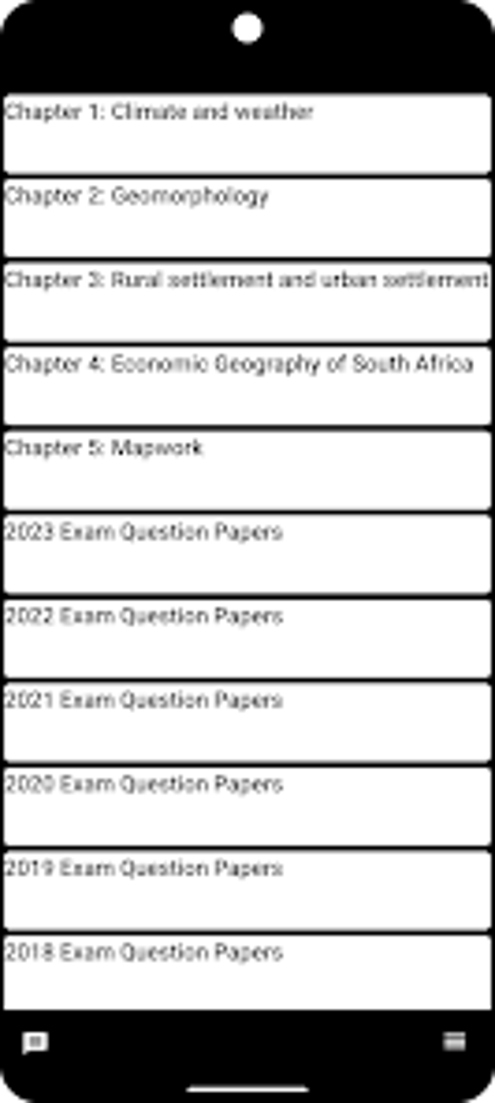 Grade 12 Geography pour Android - Télécharger
