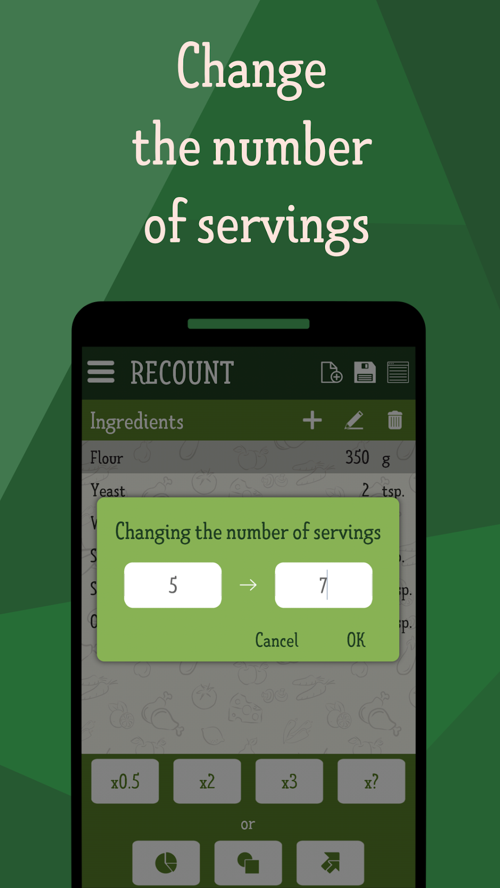 Kitchen Assistant - Recounting Ingredients. Timers APK สำหรับ Android - ดาวน์โหลด