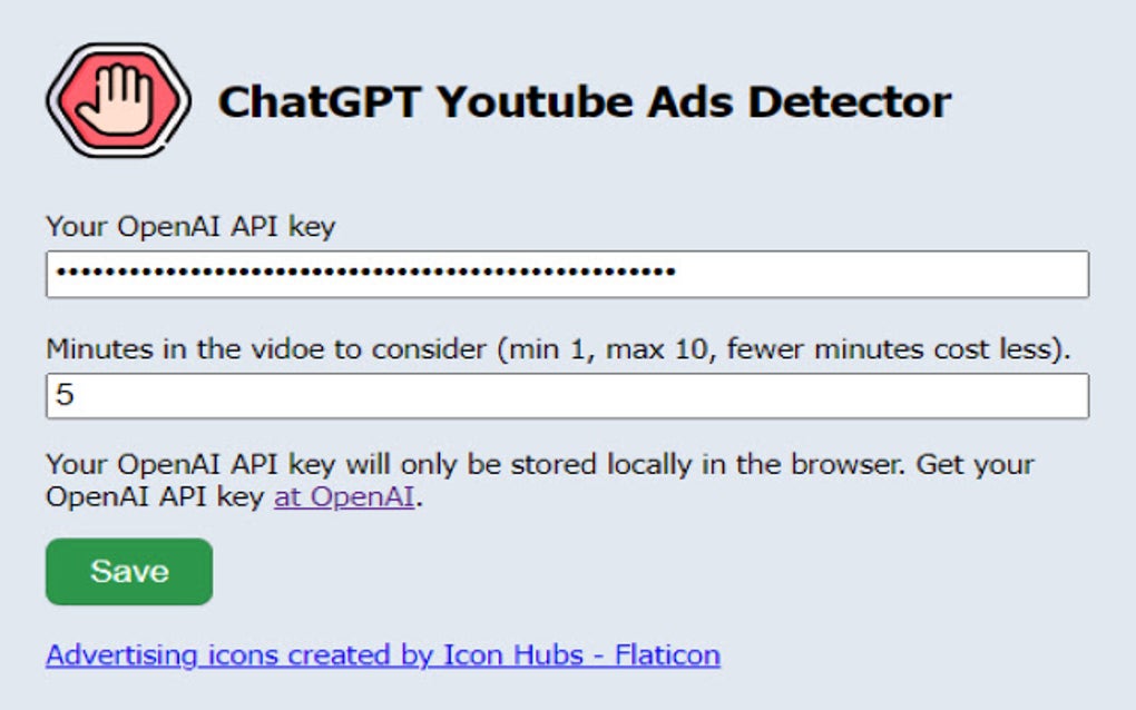 ChatGPT Youtube Ads Detector Google Chrome 용 - 확장 프로그램 다운로드