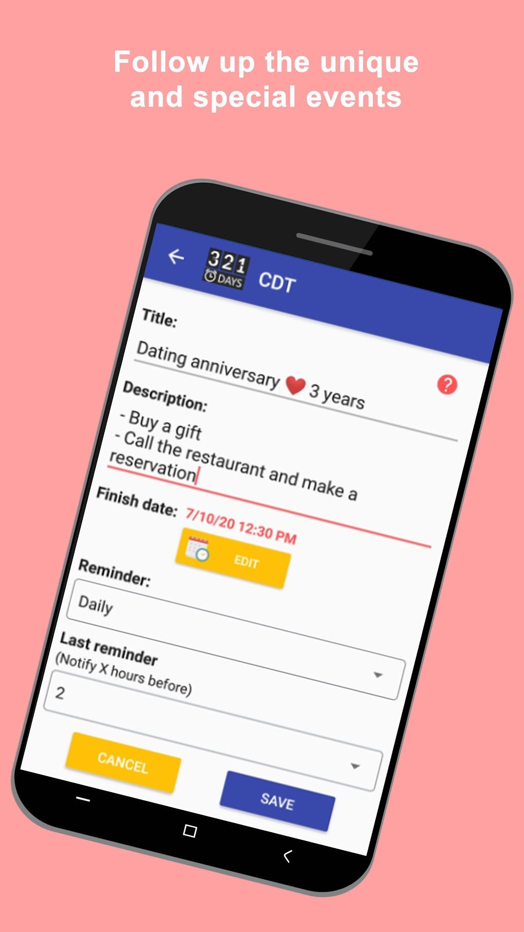 Days counter countdown timer APK para Android - Descargar