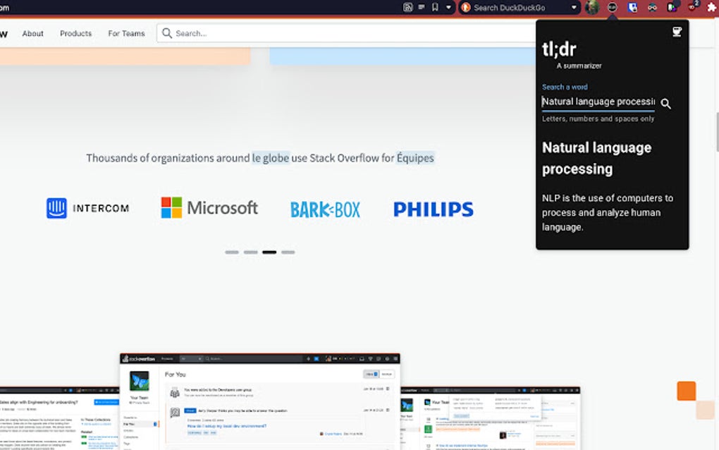 TLDR: AI dictionary para Google Chrome - Extensión Descargar