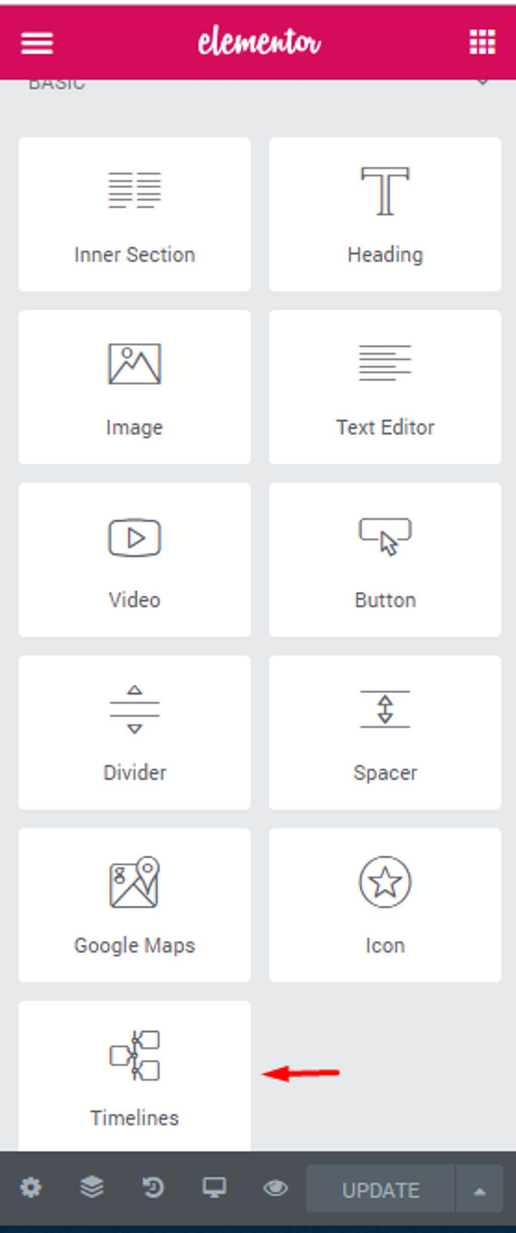 WordPress 용 Elementor Timeline Widget - 다운로드