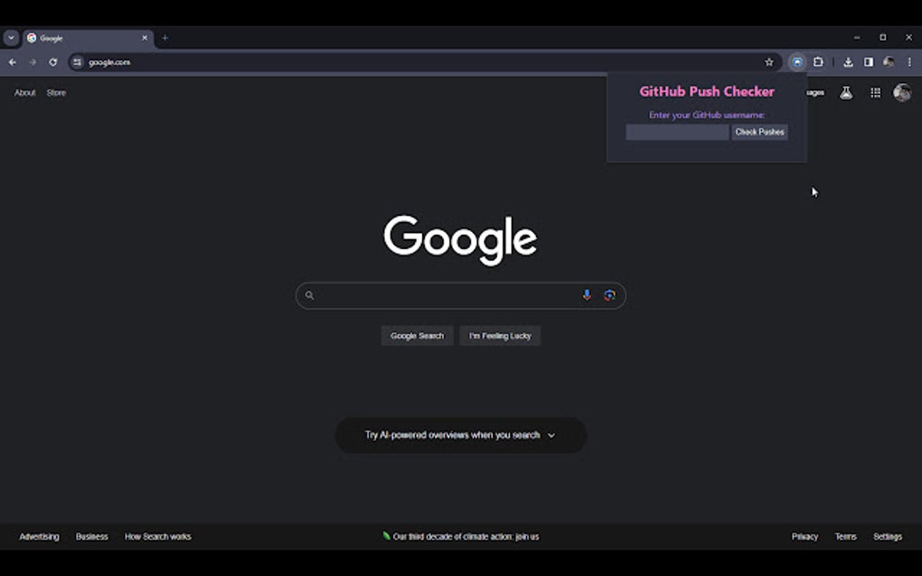 GitHub Push Checker for Google Chrome - Extension Download
