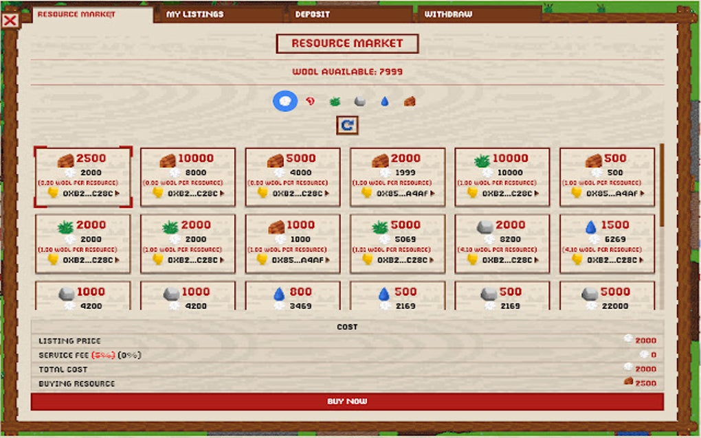 Wolf Game Resource Market Google Chrome 용 - 확장 프로그램 다운로드