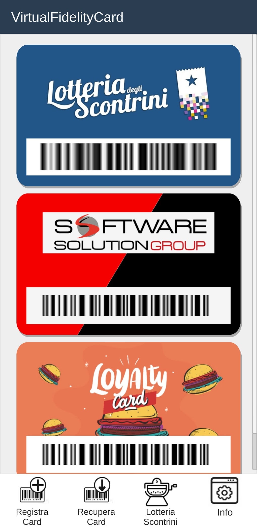 Virtual Fidelity Card per Android - Download