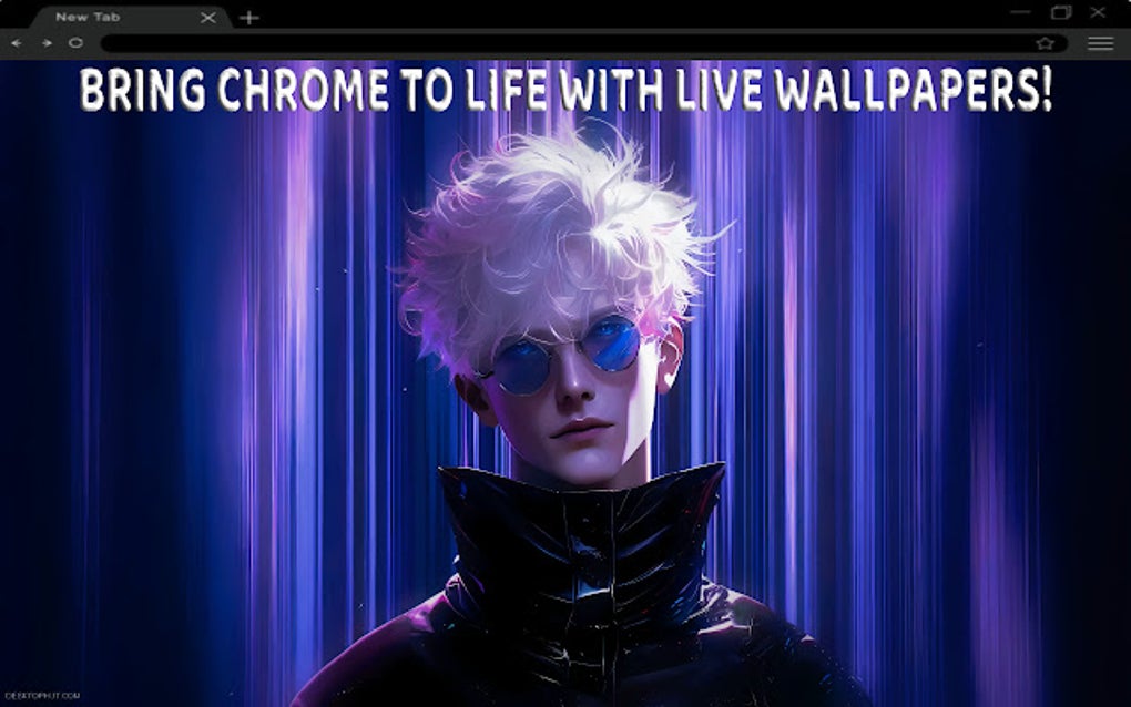 Satoru Gojo Style Live Wallpaper pour Google Chrome - Extension Télécharger