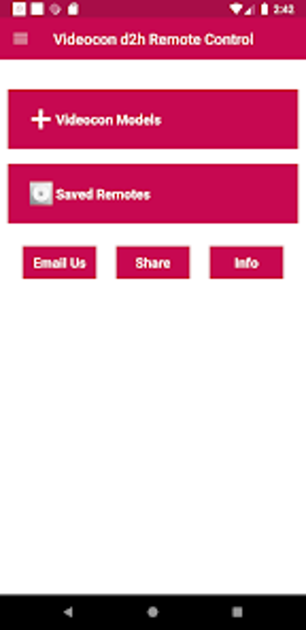 Videocon d2h Remote Control for Android - Download