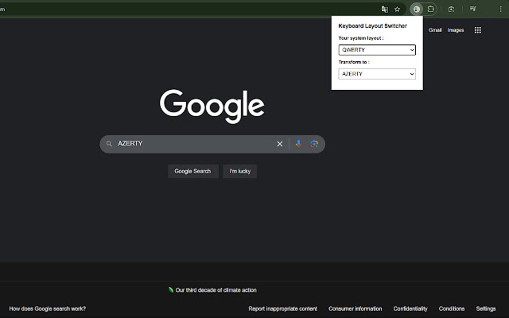 AZERTY/QWERTY Keyboard Layout Switcher Google Chrome için - Eklenti İndir