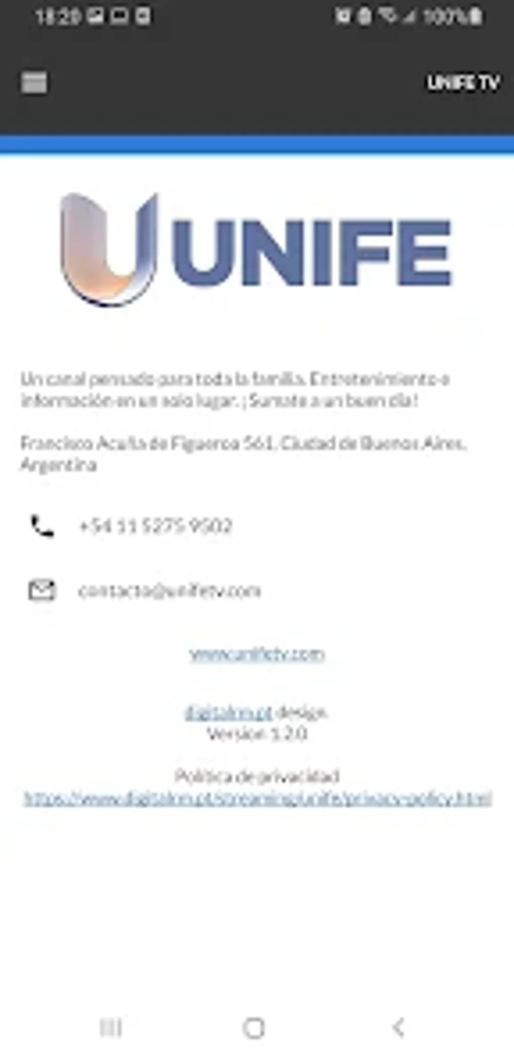 UNIFE TV for Android - Download