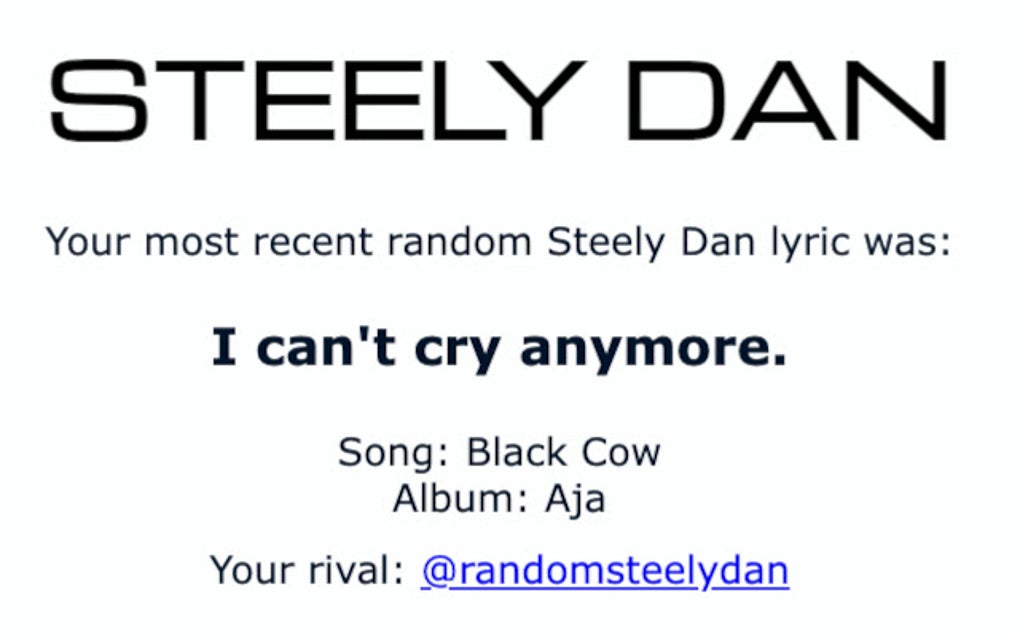 Random Steely Dan para Google Chrome - Extensión Descargar