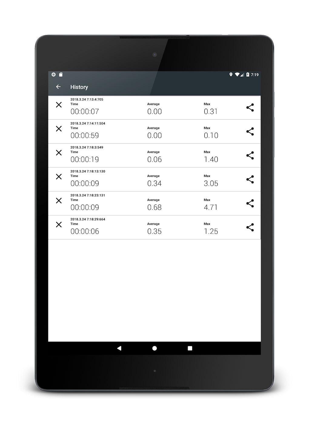 Vibration meter - Seismometer pour Android - Télécharger