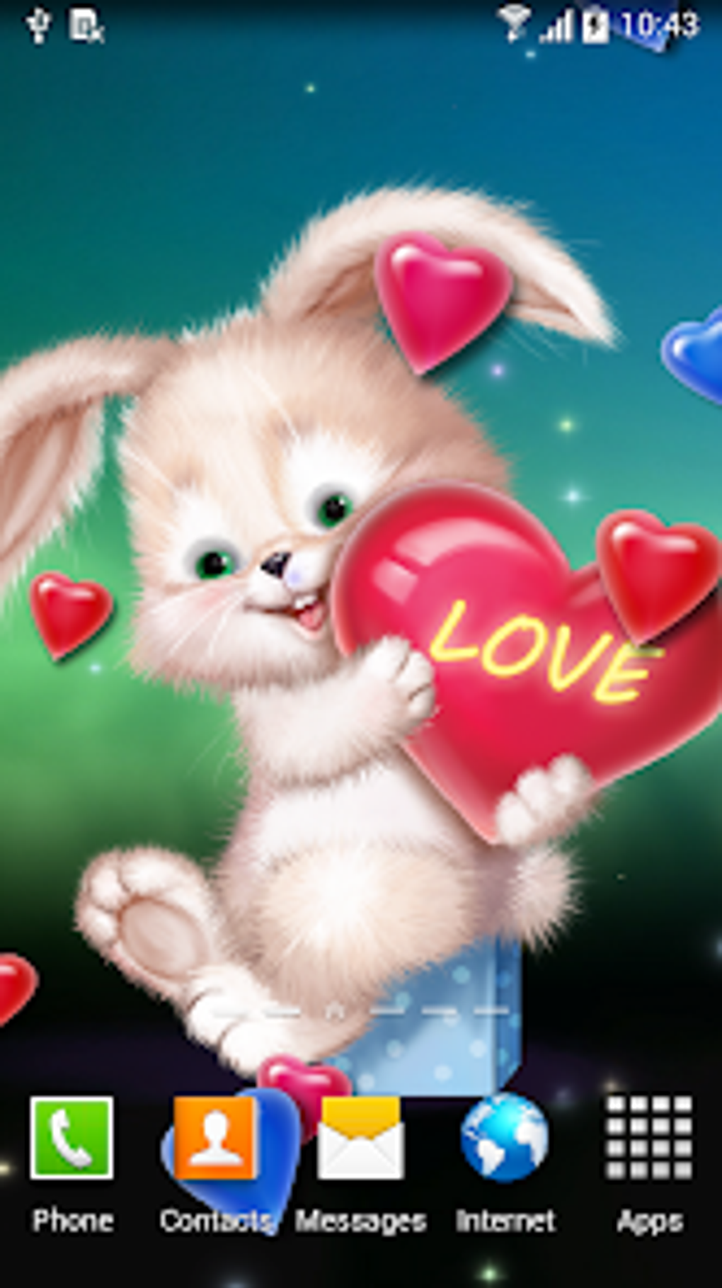 Cute Bunny Live Wallpaper para Android - Download