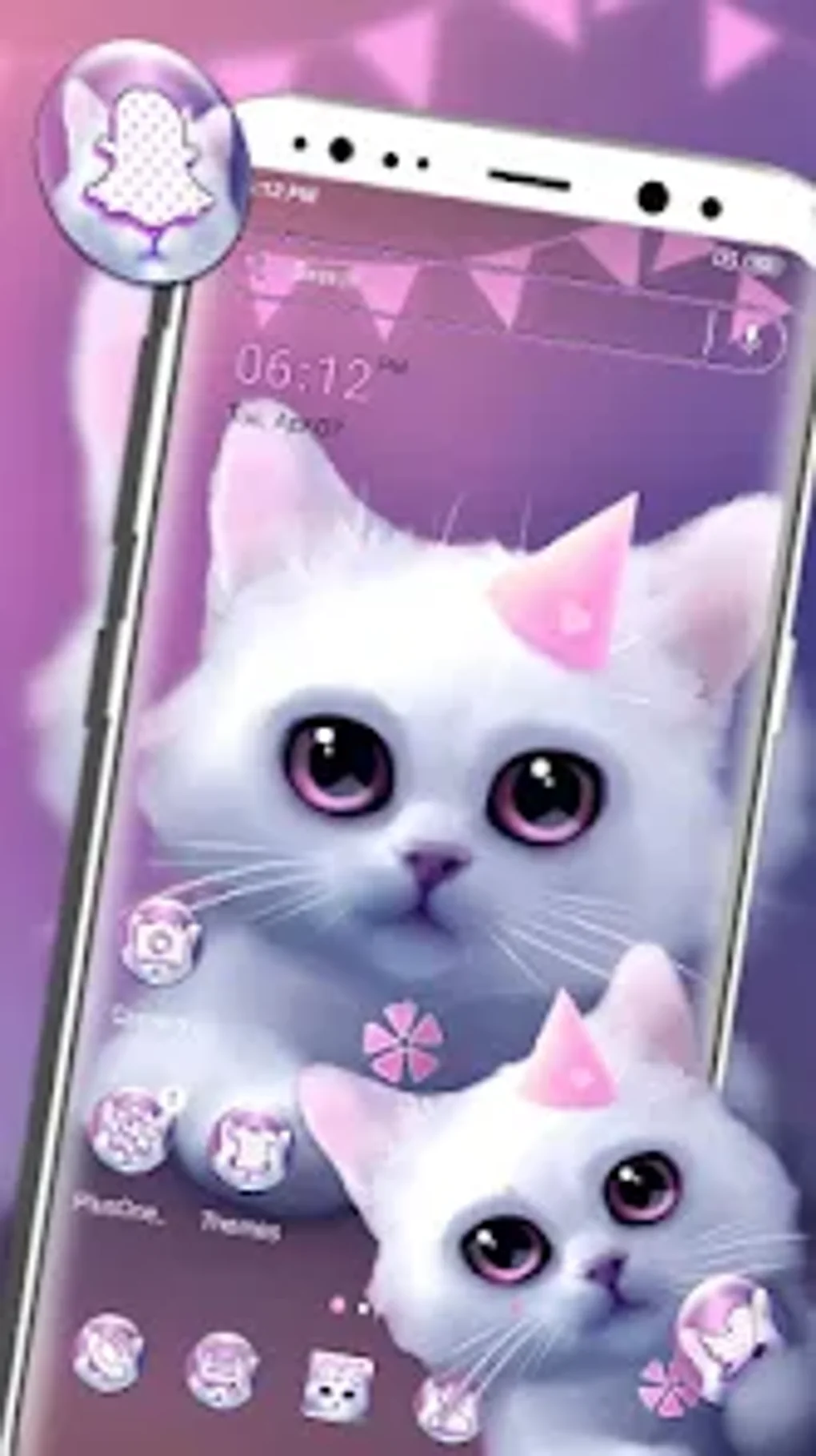 Cute Kitty Launcher Themes for Android - Download