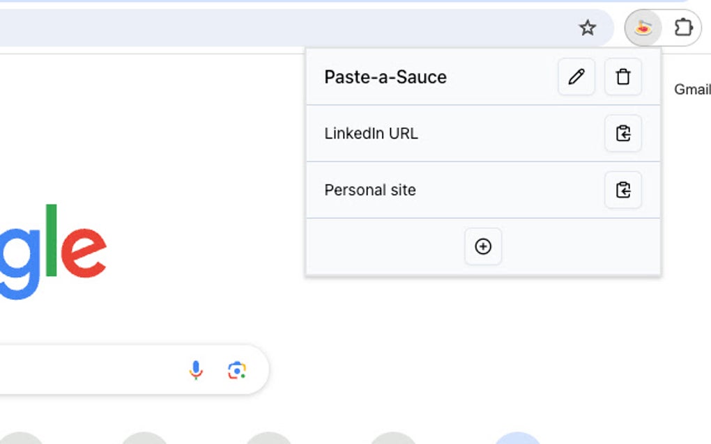 Paste-a-Sauce pour Google Chrome - Extension Télécharger